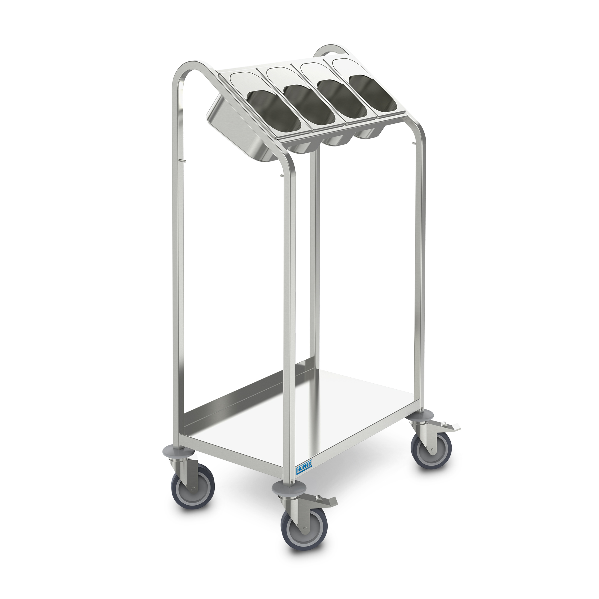Cutlery and tray trolley high version for 100 trays 4×GN1/4 | Cutlery ...