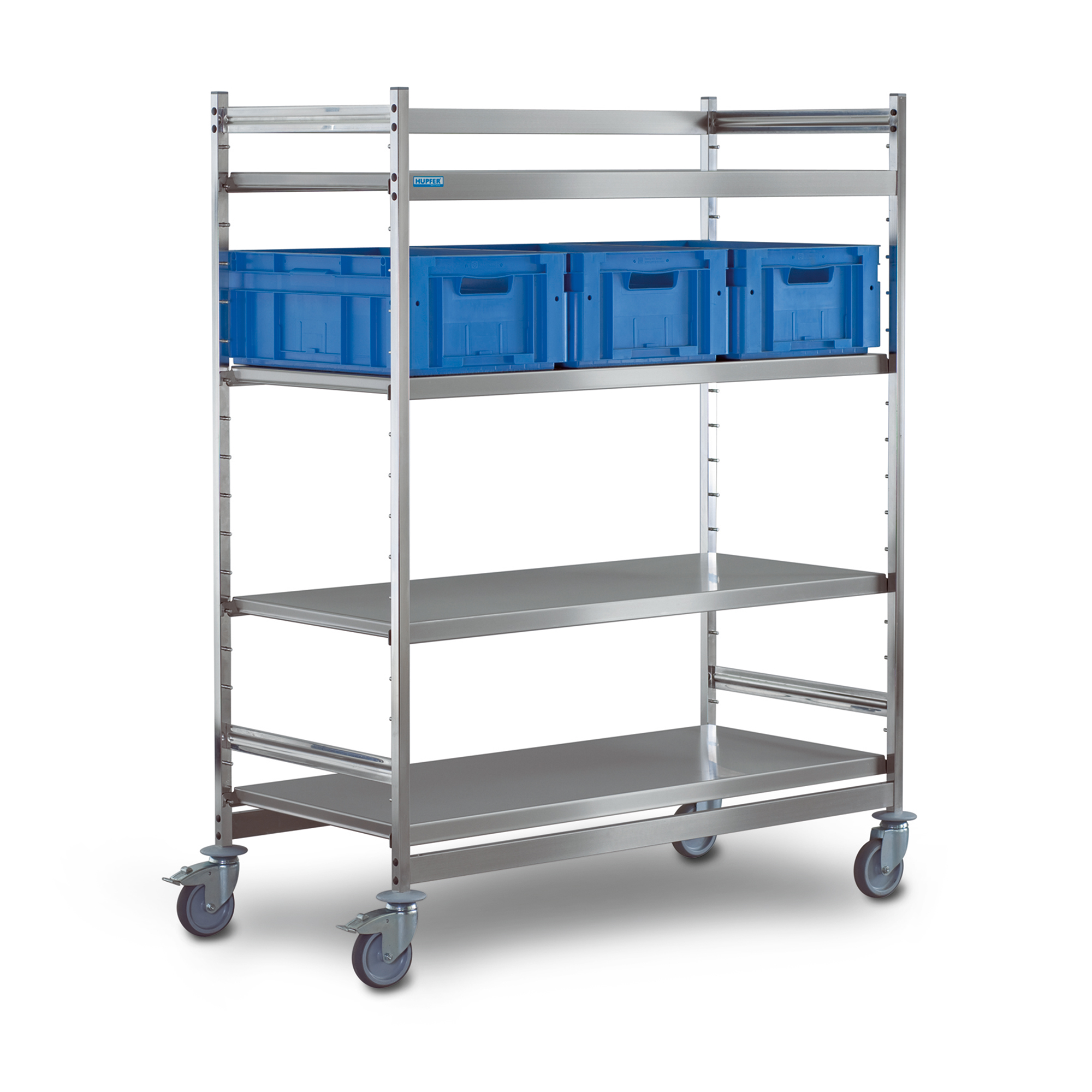 Regaltransportwagen für Eurobehälter, Für Eurobehälter 600 × 400 mm ...